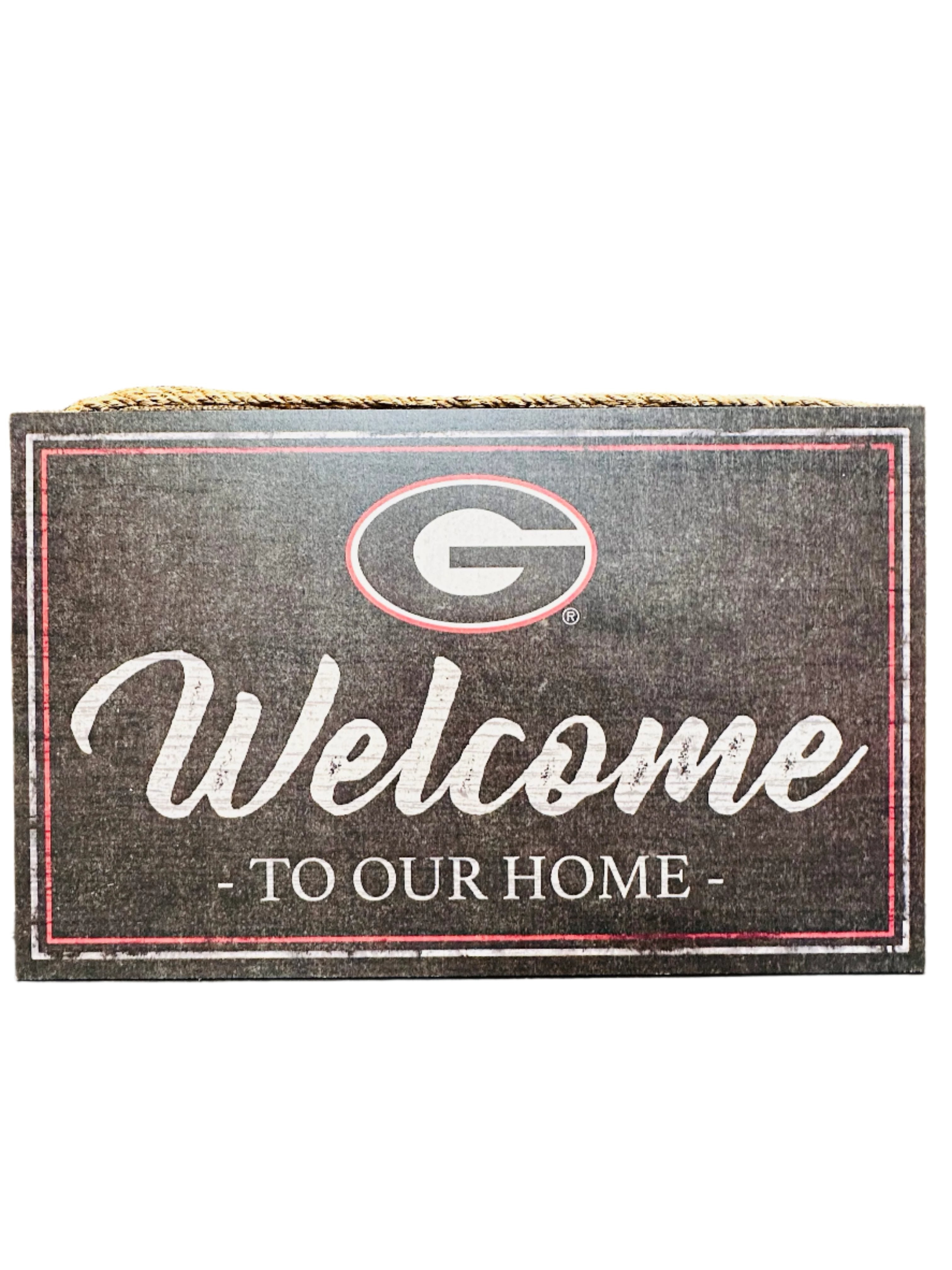 UGA Home Deco Welcome Wooden Signs – Universities Forever