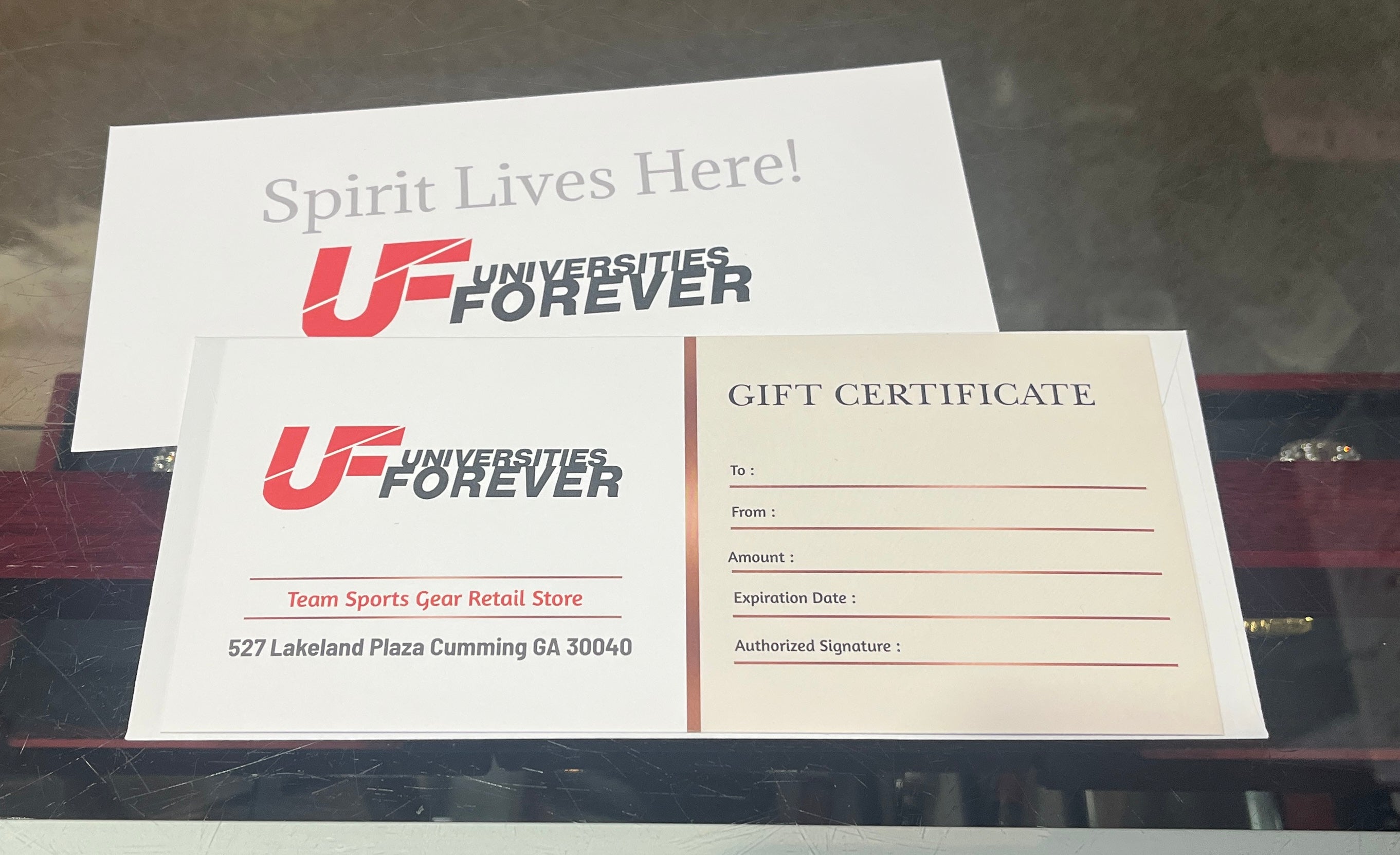 Universities Forever Gift Certificate