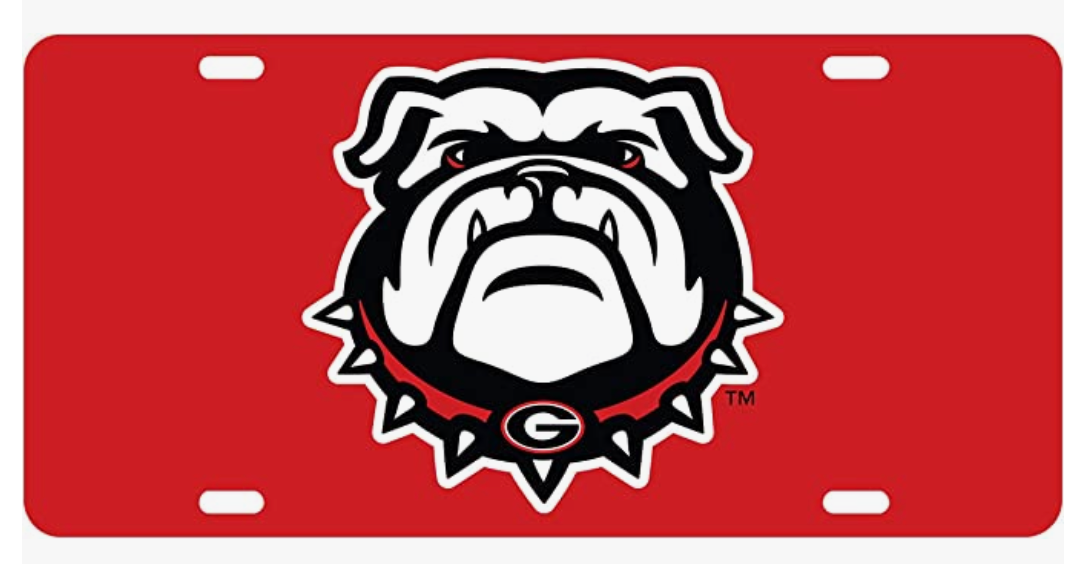 UGA Metal New Dog License Plate – Universities Forever