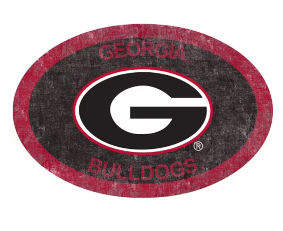 UGA Wood Wall Oval Sign 46" – Universities Forever